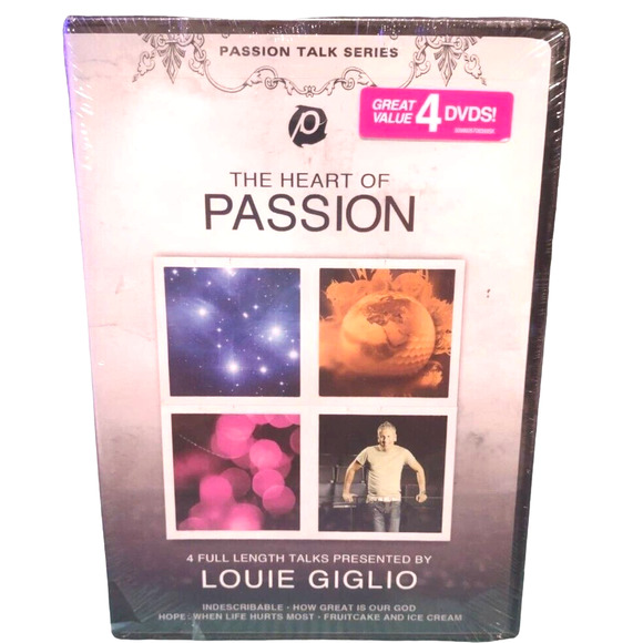 sparrow | Media | Louie Giglio The Heart Of Passion Mint Dvd 209 4 Disc ...